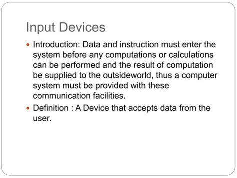 Computer Fundamentals Input And Output Devices Ppt Computer Peripherals Computing