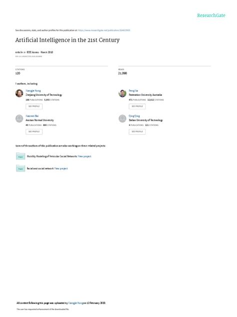 Artificial Intelligence In The 21st Century Pdf Artificial