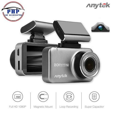Anytek Z1 Car Camera Dvr 1080p Fhd Dash Cam Touch Screen Wifi Driving Recorder With Rear View
