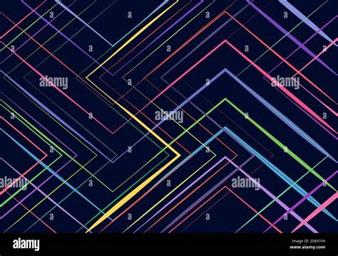Modern Vivid Vibrant Geometric Structure Network Chaotic Jumble Of