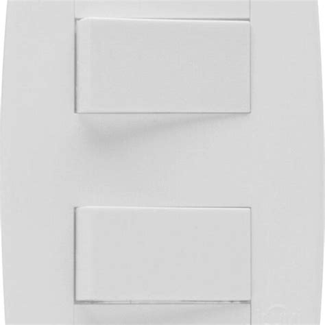 Interruptor Elétrico 2 Teclas Branco Completo 10a Linha Lev Ilumi