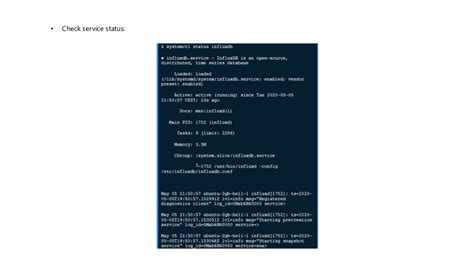 setting up influxdb pptx
