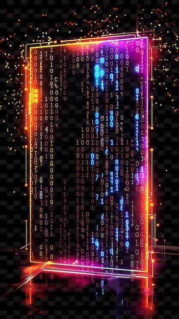 Binary Code Signboard With A Rectangular Board Tech Inspired Y K Shape Creative Signboard Decor