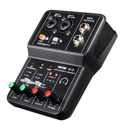 Interface De Áudio Profissional Teyun Q-12