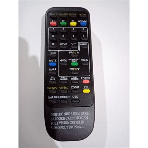Jual Remot Remote Tv Tabung Digitec Polytron Minimax Tv Sumo Shopee
