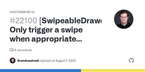 SwipeableDrawer Only Trigger A Swipe When Appropriate Pull Not Complete Issue