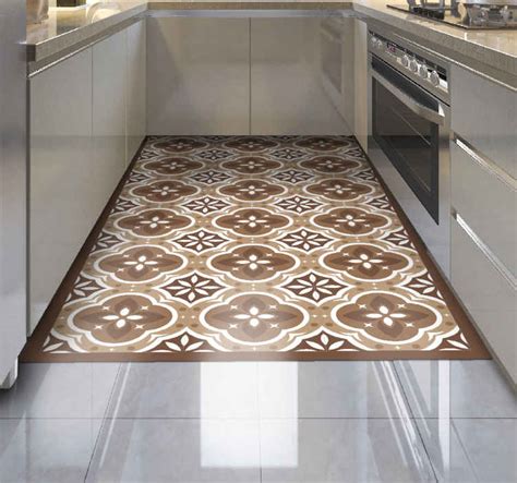Tapis Lino Cuisine Carreaux Colibri Tenstickers