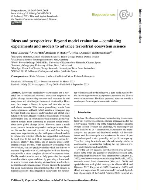 Pdf Ideas And Perspectives Beyond Model Evaluation Combining