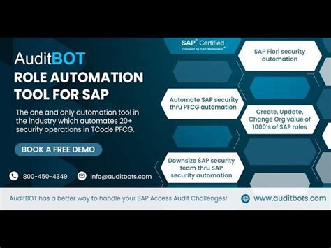 Auditbot On Linkedin Auditbot Role Automation Sap Security Automation Sap Automation Pfcg…