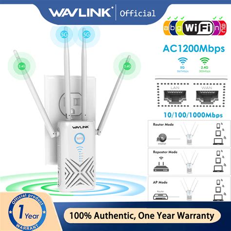 Wavlink Ac High Power Dual Band Wi Fi Gigabit Range Extender Repeater Wireless Router Access