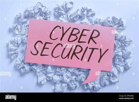 Conceptual Caption Cyber Security Word For Protect A Computer System Against Unauthorized