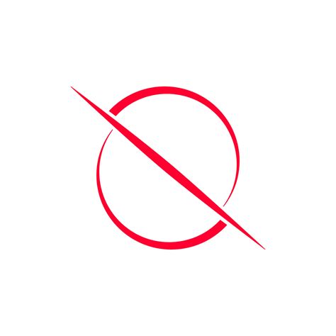 Slashed Circle Abstract Logo Vector Minimalist Modern Logo 6297099