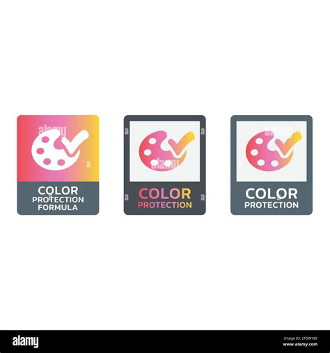 Color Protection Formula For Clothes And Fabric Label Set Color