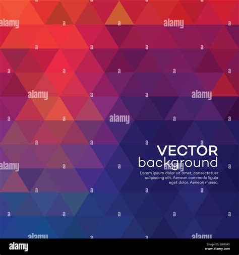 Abstract Red Triangle Background Vector Illustration Stock Vector