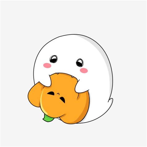 รูปวันฮาโลวีน น่ารัก Meng Meng Meng ผีน้อย Png ภาพตัดปะผี การ์ตูน