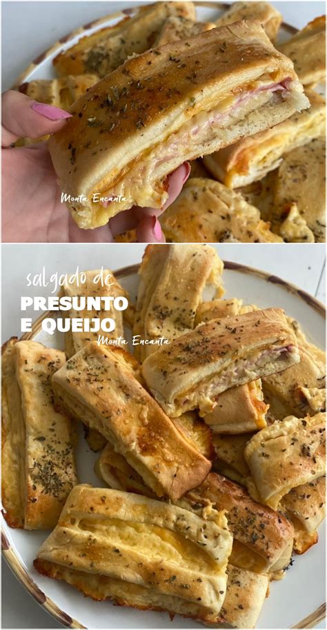 Salgado De Presunto E Queijo De Padaria Receita Original Monta Encanta