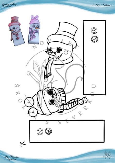 Sněhuláci pracovní listy a aktivity pro MŠ Inspirace nejen do školky