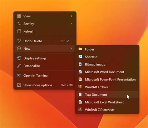 fix create new text document is missing from context menu in windows 11 or 10
