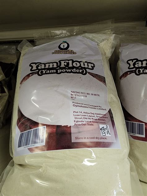 5lb Yam Flour Elubo Etsy Canada
