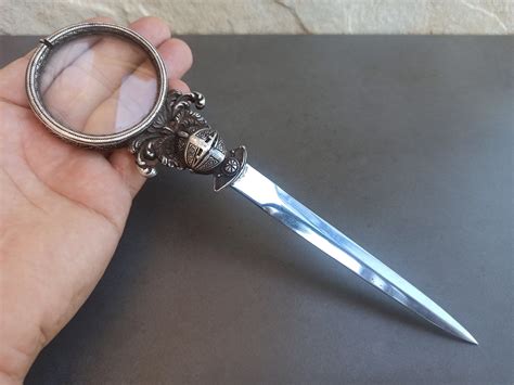 Inox Letter Opener Knife For Opening Letter Knights Helmet With