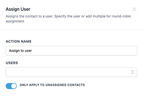 workflow action assign user highlevel support portal