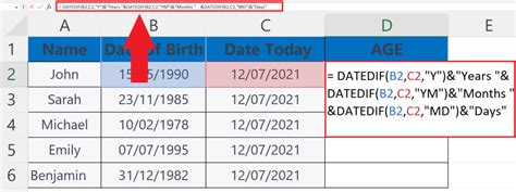 How To Calculate Age In Microsoft Excel For The Entire Column Spreadcheaters
