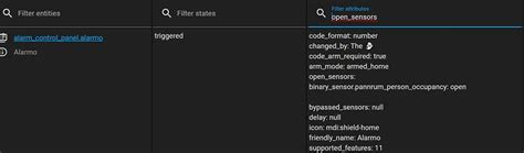 Alarmo Opensensor Templates Third Party Integrations Home