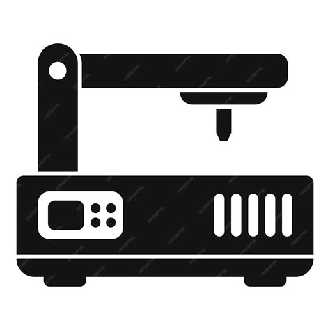 Premium Vector Cnc Machine Icon Simple Vector Mill Controller