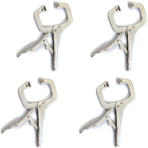 6 Locking C Clamp With Swivel Pads Steel Clamp Vice C Clamp Vise Welding Tools 4 Pack On Onbuy