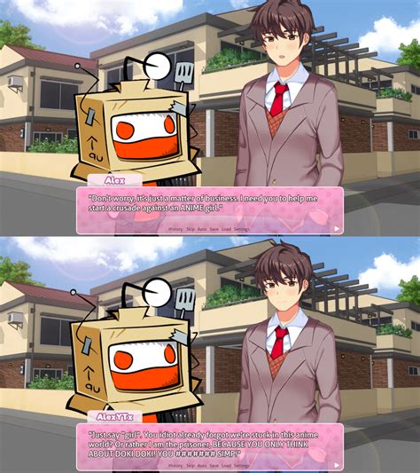 I Dont Recommend Having Alex Me Irl As Your Owner He Sucks R Ddlc