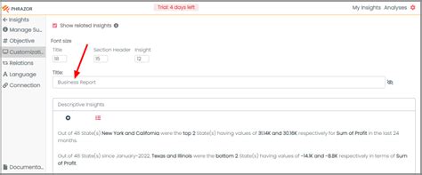 Insights Customization Phrazor Plugin