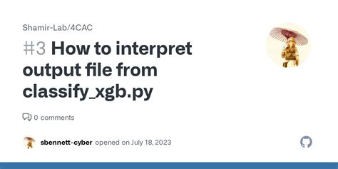 How To Interpret Output File From Classify Xgb Py Issue 3 Shamir