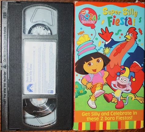 Nick Jr Dora The Explorer Super Silly Fiesta Vhs Videocassetta