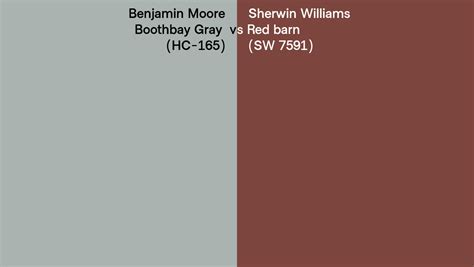 Benjamin Moore Boothbay Gray Hc 165 Vs Sherwin Williams Red Barn Sw