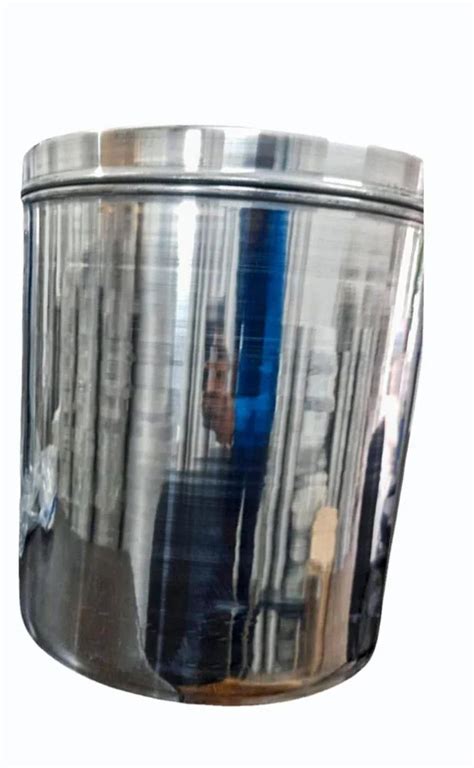 Capacity 5 L Stainless Steel Dabba For Kitchen Containers Type