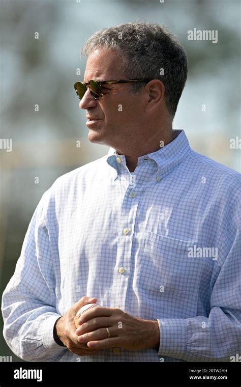 Tampa Bay Rays Principal Owner Stuart Sternberg Watches Players Work