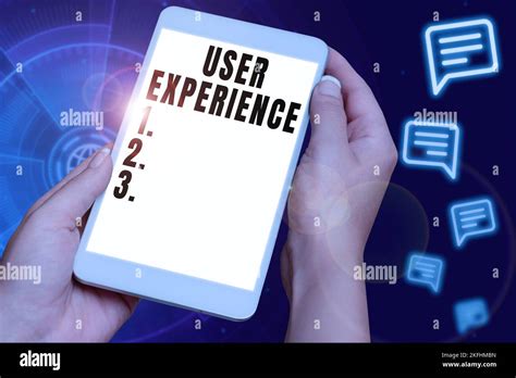Hand Writing Sign User Experience Word For How A Person Reacts And Feels After Using A Specific