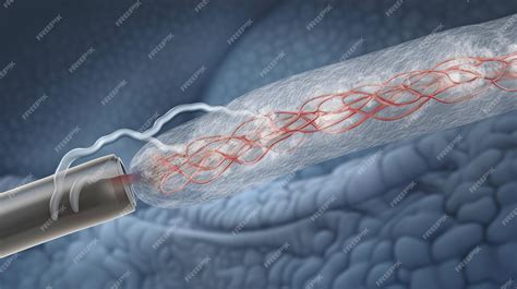 Premium Photo Brain Stent Angioplasty Illustration For Stroke