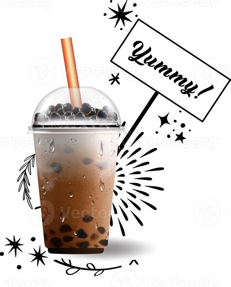 Bubble Milk Tea Pearl Milk Tea Png 15723723 Png