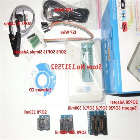 SOFI SP8 A Programmer With 5 Adapters High Speed USB For 24 25 93 BR90 SPI BIOS Flash Memory