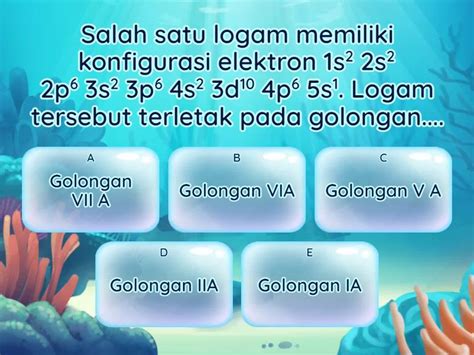 Formatif Struktur Atom Dan Konfigurasi Elektron Quiz