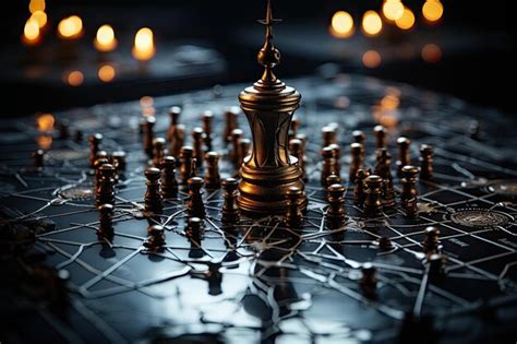 Premium Ai Image Complex Strategy In Intertwined Pieces Generative Ia