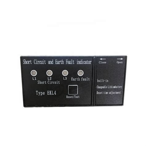 Ekl4 Panel Type Short Circuit Earth Fault Indicator For High Voltage