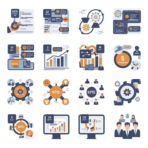 2d Vector Illustration Colorful Swot Analysis Infographic Sets Data Analysis Work Icon Premium