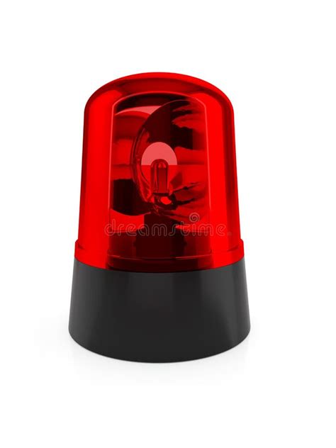 Red Flashing Light Stock Vector Illustration Of Security 9734248