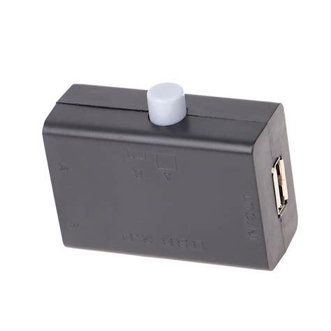 Caja De Interruptor Compartido Usb Hub De 2 Puertos Pc Escáner De