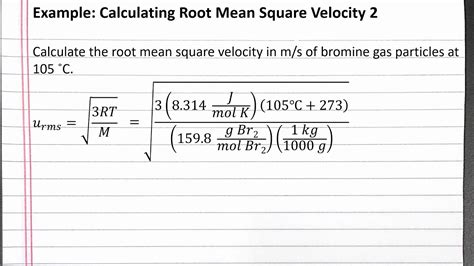 SOLVED Calculate The Root Mean Square Velocity And Of F2 06 04 2024