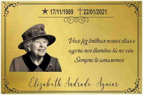 Placa 30x20cm Latão Póstuma Túmulo Cemitério Lápide 1 Foto Elo7