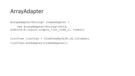 Listview Recyclerviewpptx