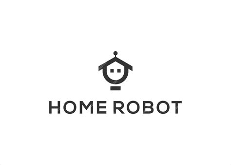 Premium Vector Home Robot Logo Vector Template Design